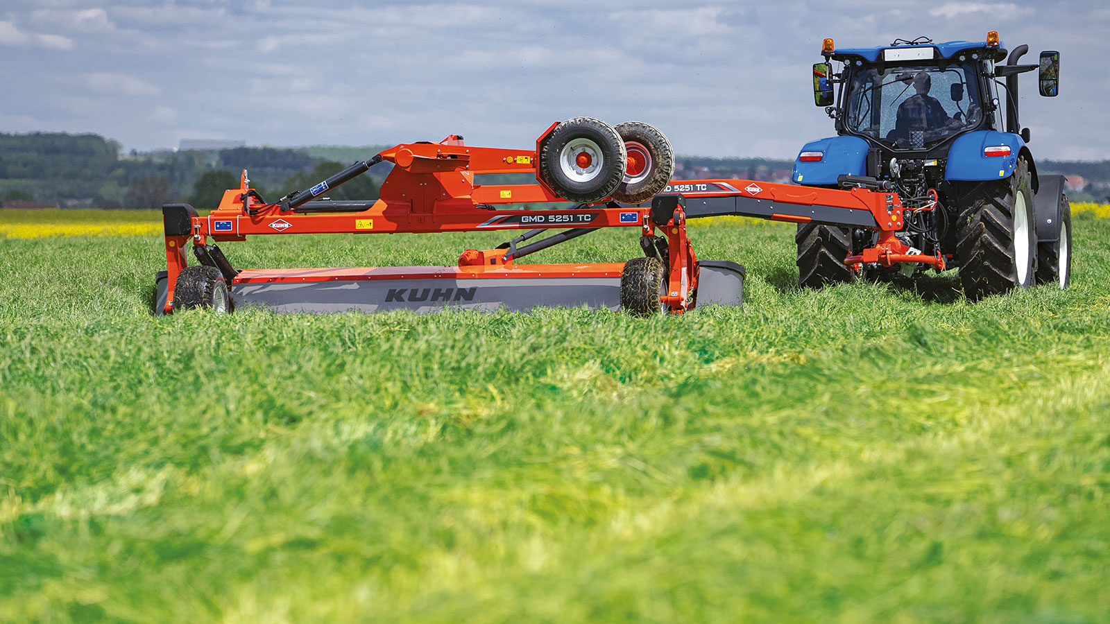 GMD 5251 TC - falciatura fino a 7 ha/h con un trattore base | KUHN Italia
